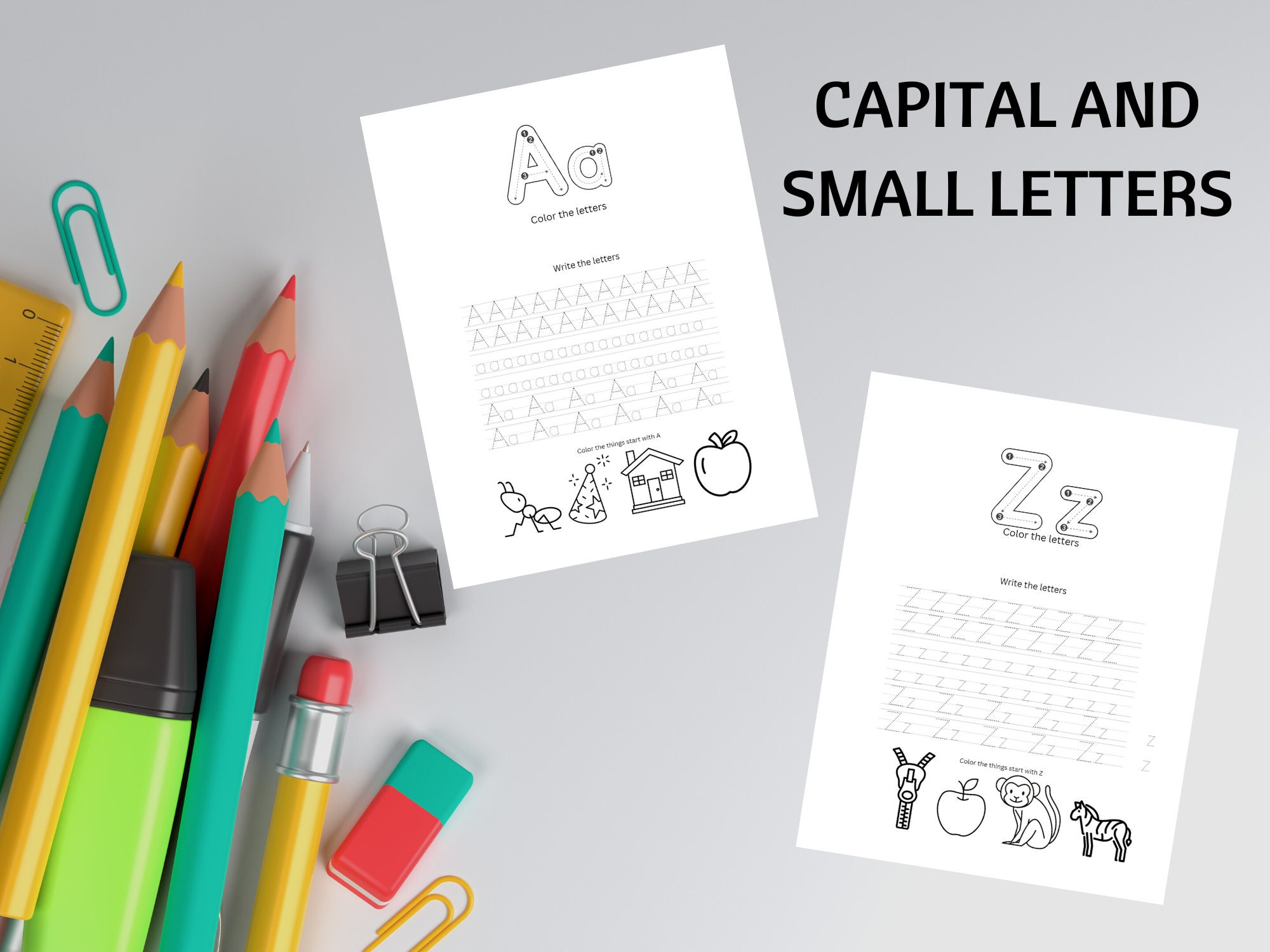 Trace the Alphabet, Tracing Letters, Learning How to Write Letters ...