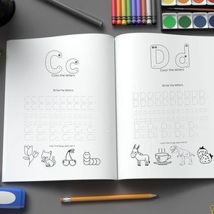 Trace the Alphabet, Tracing Letters, Learning How to Write Letters ...