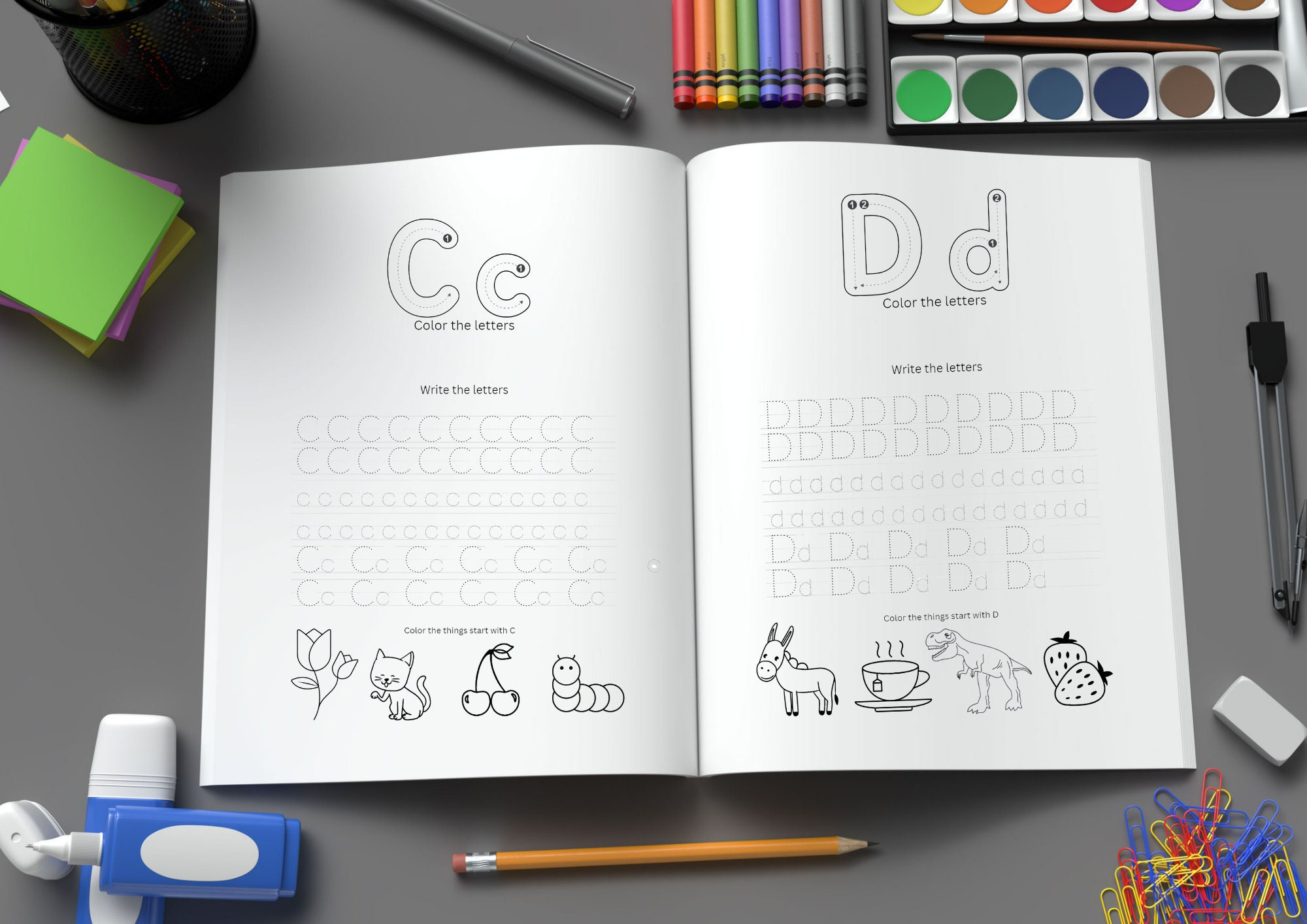 Trace the Alphabet, Tracing Letters, Learning How to Write Letters ...