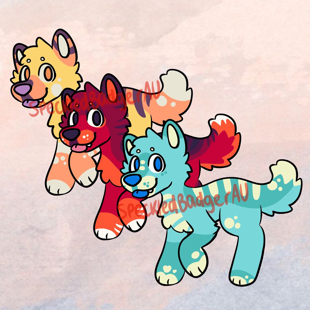 Furry Adoptable Characters Fursona - Etsy