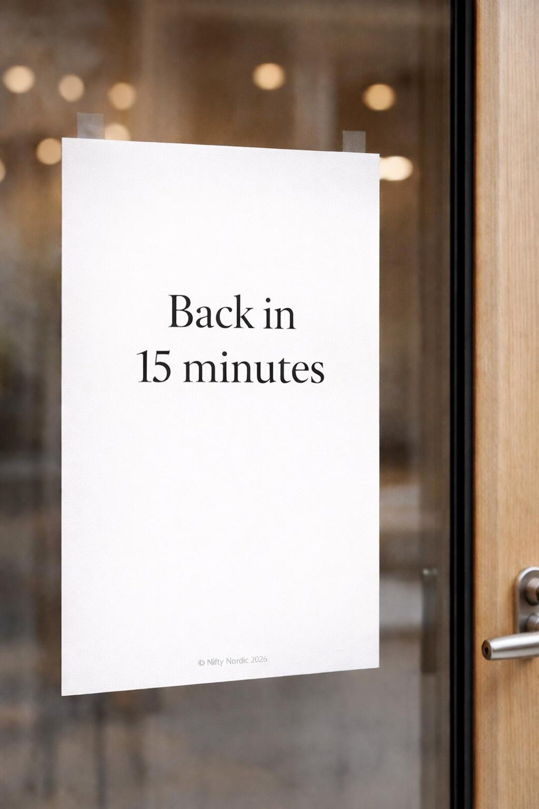 Printable Storefront Signs - Closed, Back Soon, Opening Soon (A4 & US ...