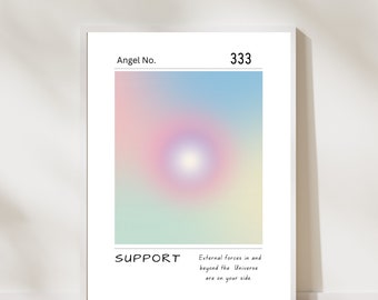 333 Angel Number Printable Digital Art Print - Etsy