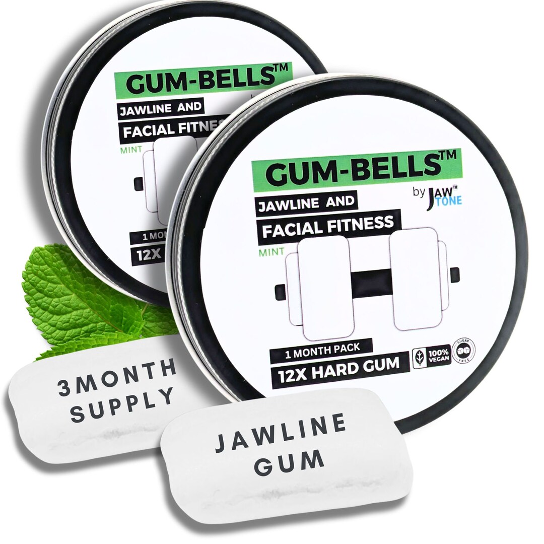 GUMBELLS™ JAWLINE Exercise Jaw Exercise Fitness Chewing Gum - Etsy UK