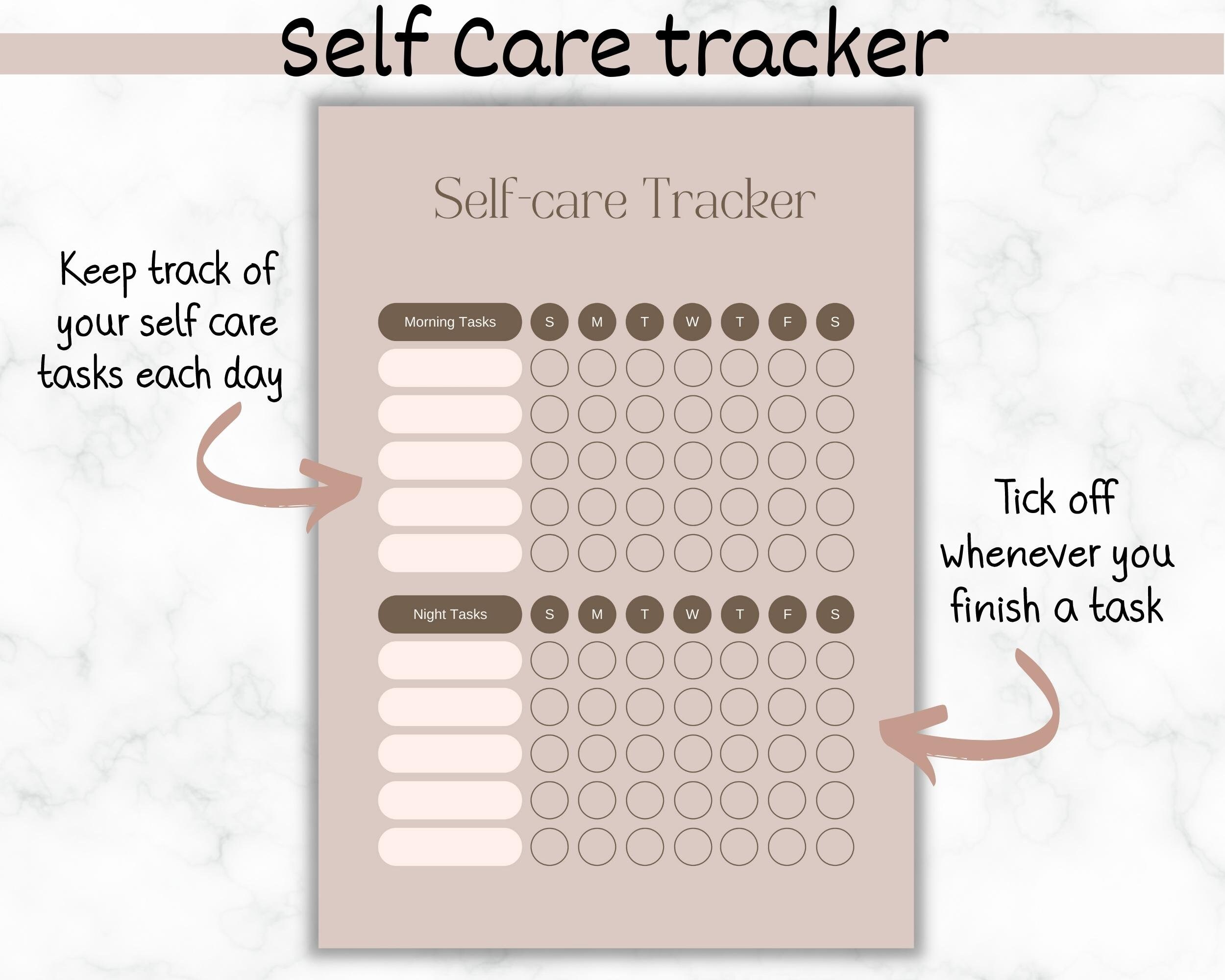 2024 Printable Planner, Self-love Journal, Mental Health Habit Tracker ...