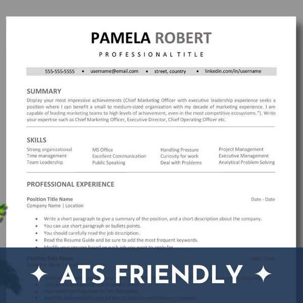 Cover Letter Template Simple - Etsy