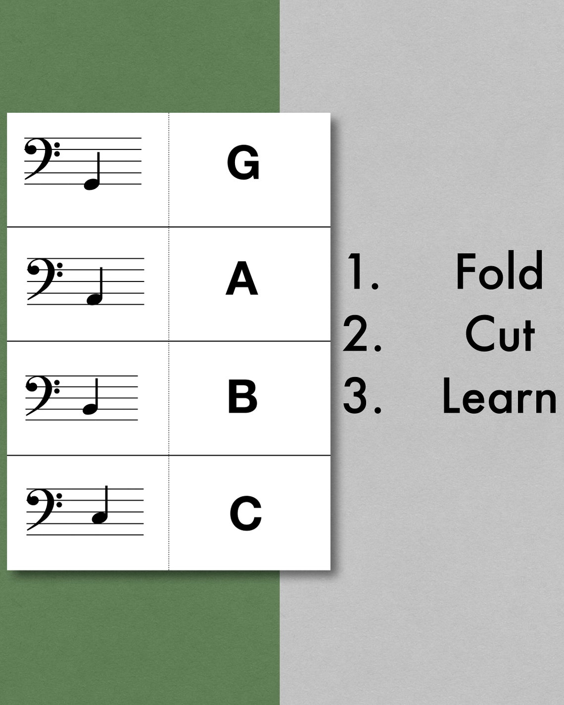 Musical Notes and Symbols Flashcards - Printable - Learn Music Notation ...