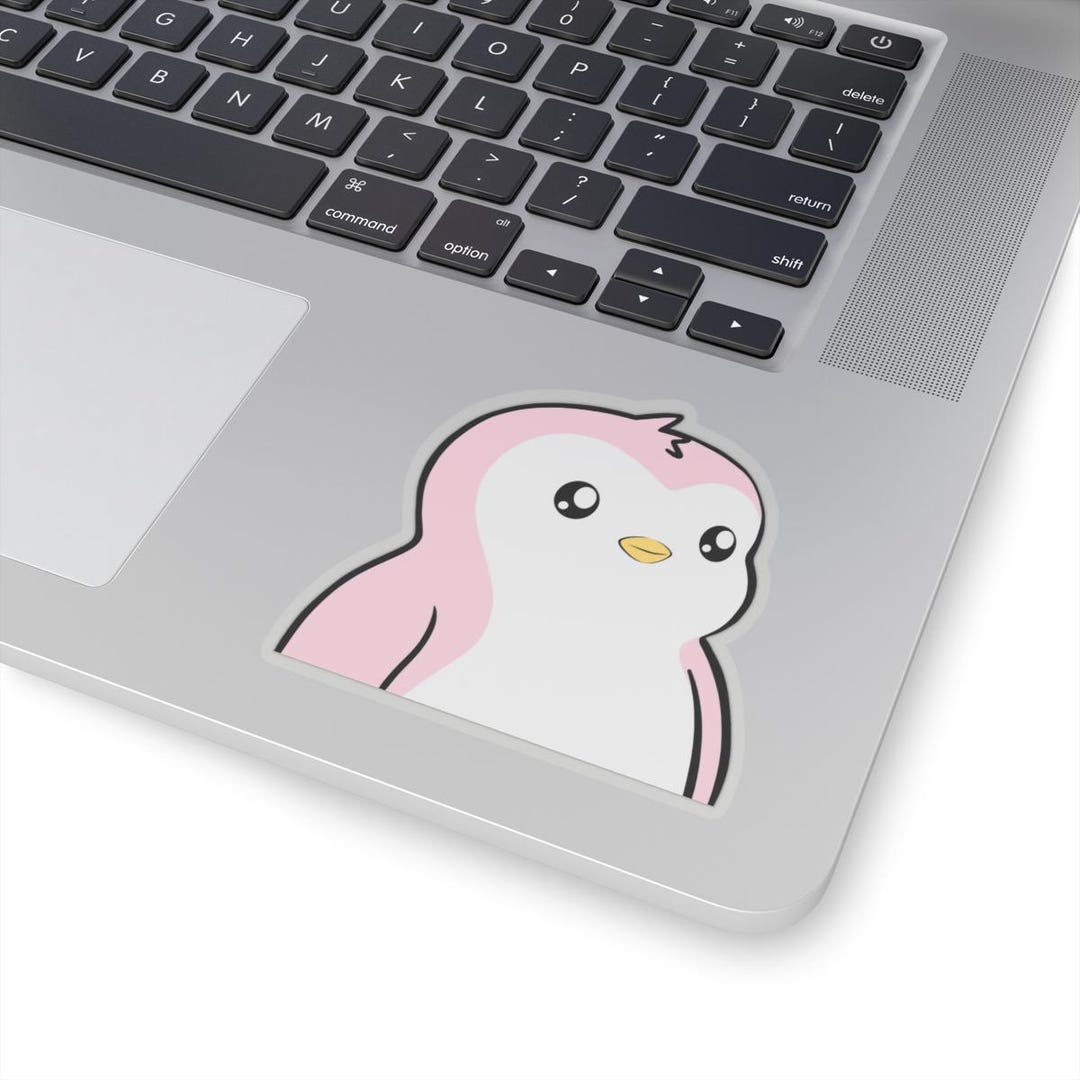 Pink Polly Pudgy Penguin Kiss-cut Stickers Transparent - Etsy