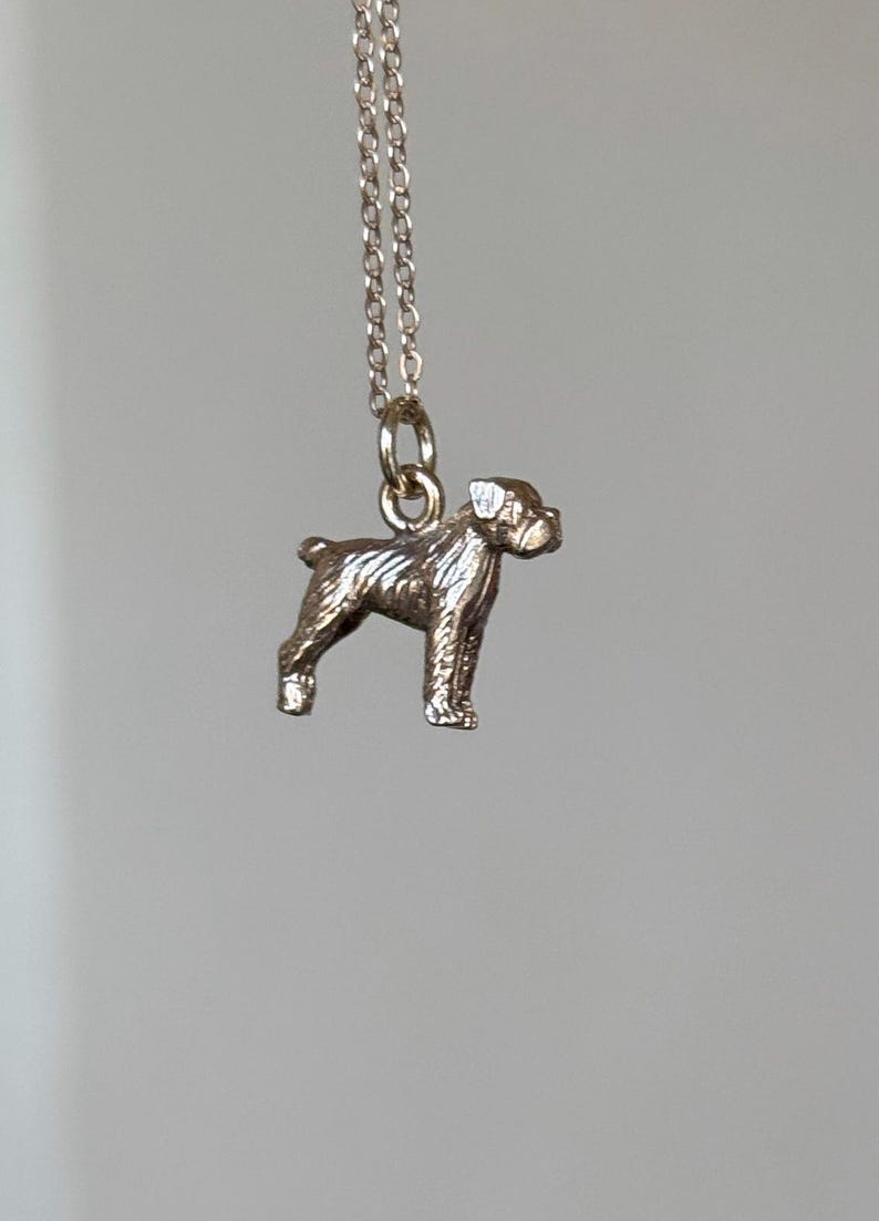 Vintage Solid 9ct Gold Boxer Dog Charm Pendant - Etsy