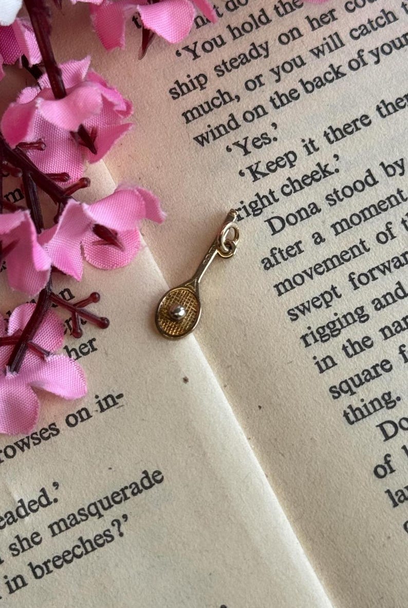 Vintage Tiny 9ct Gold Tennis Racket Charm Cropp & Farr - Etsy UK