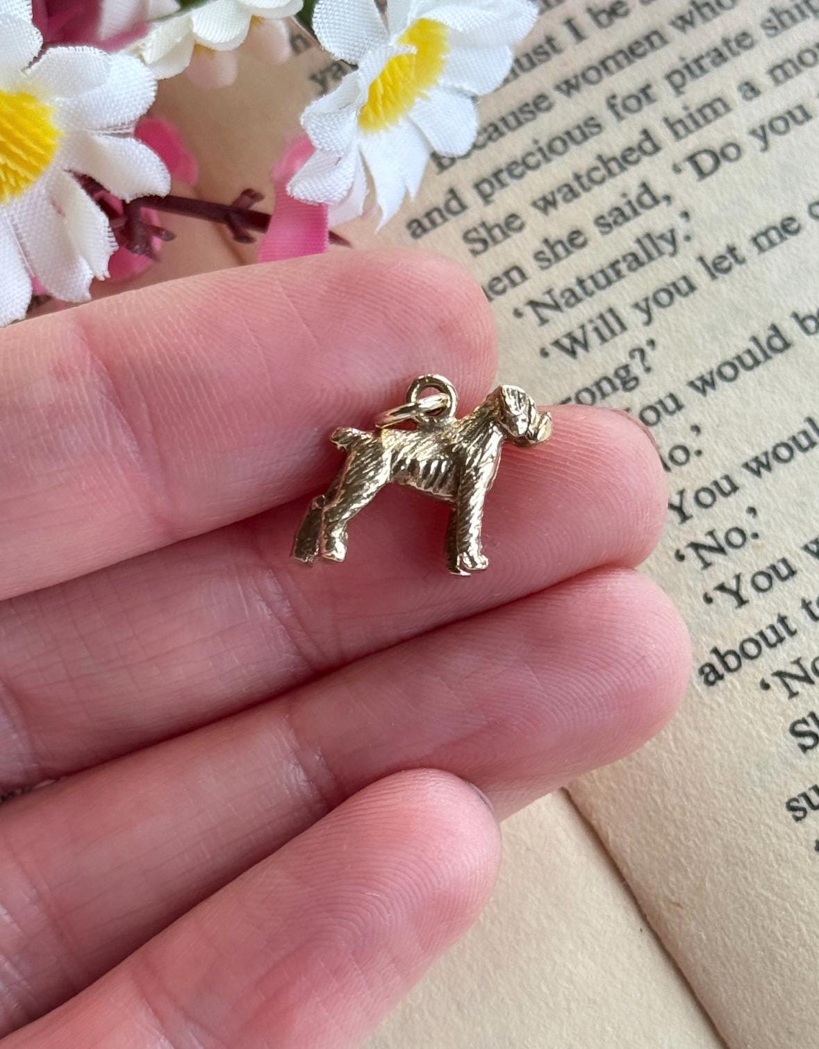Vintage Solid 9ct Gold Boxer Dog Charm Pendant - Etsy