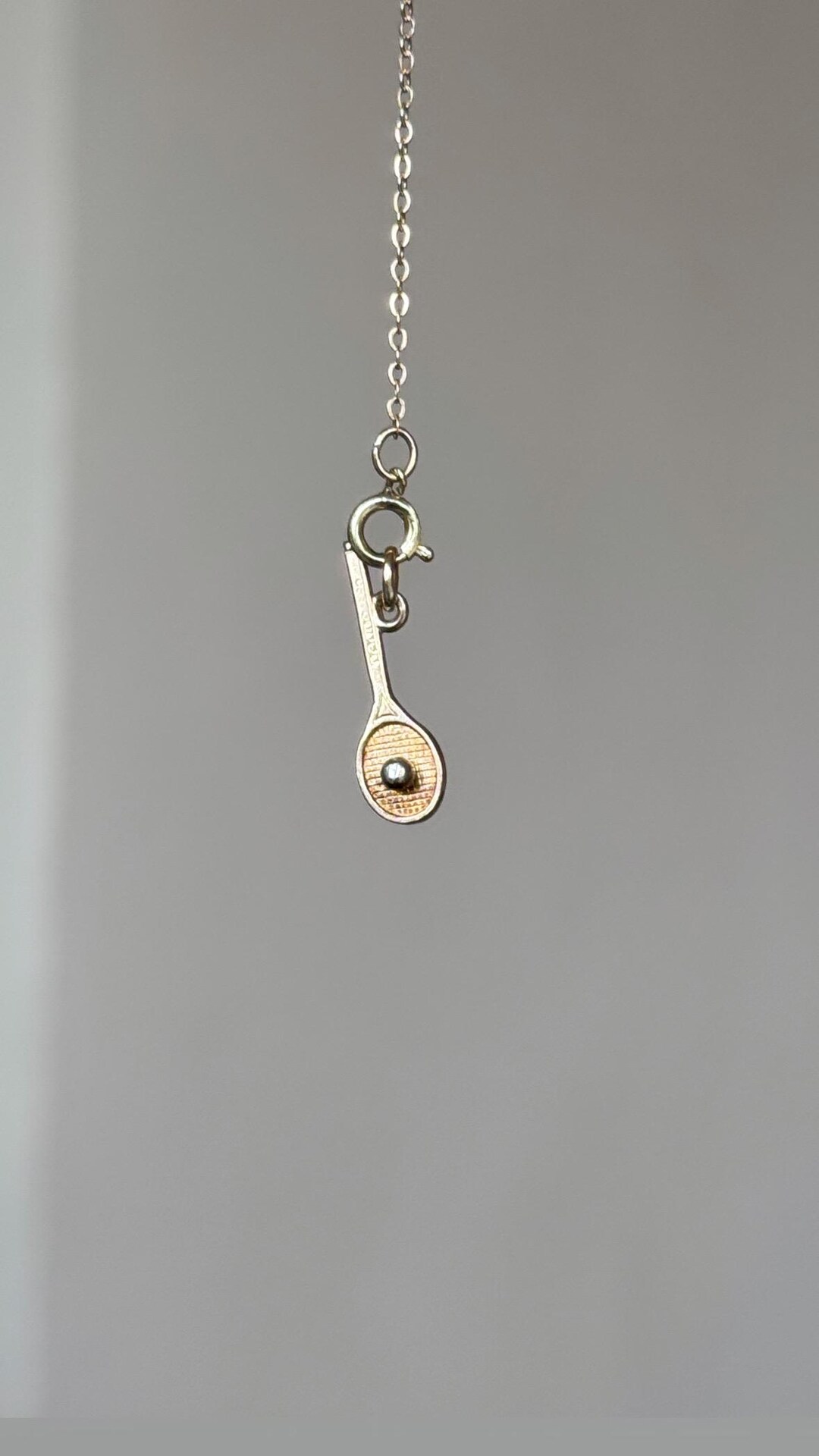 Vintage Tiny 9ct Gold Tennis Racket Charm Cropp & Farr - Etsy UK