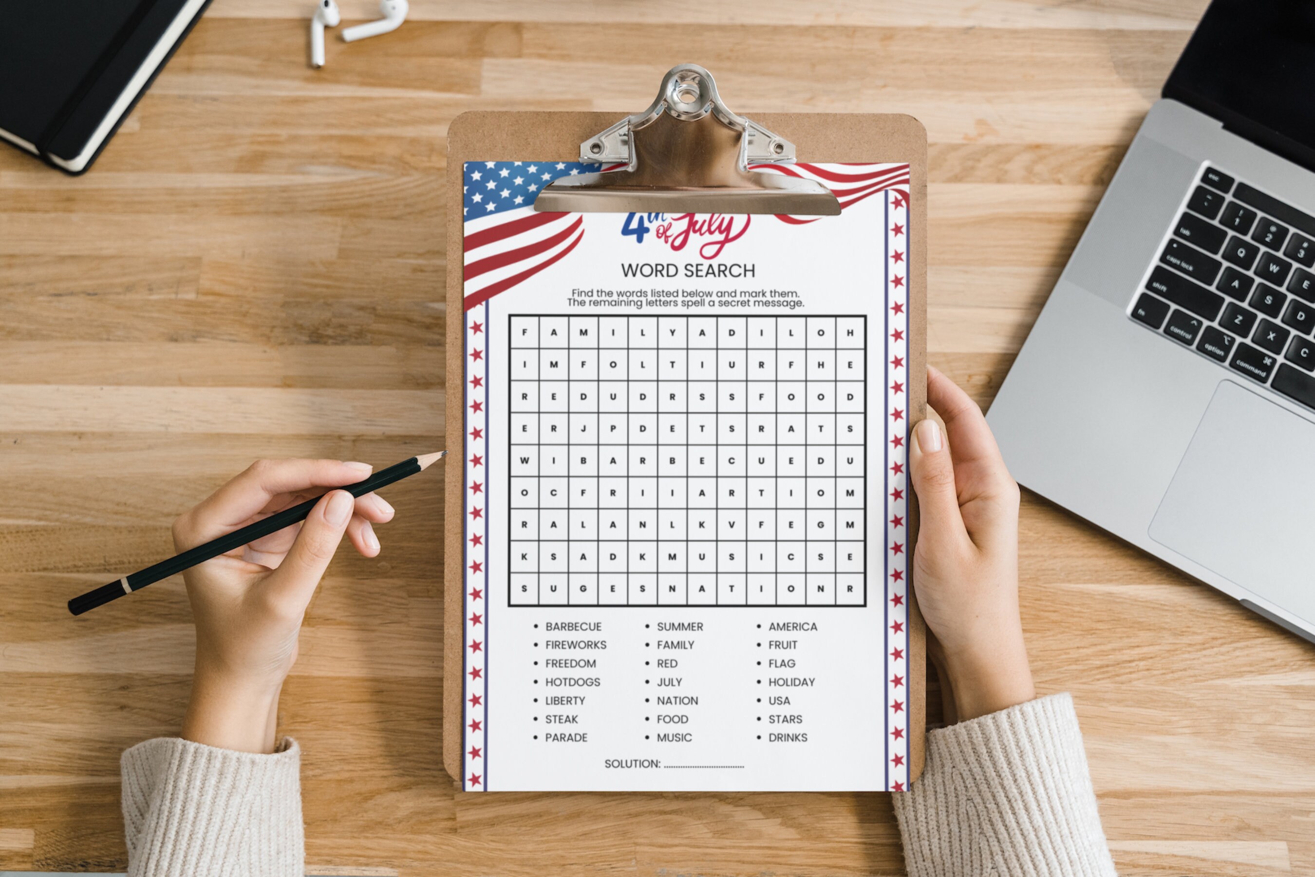 4th of July Printable Games Pack Fun-filled Activities for Independence ...