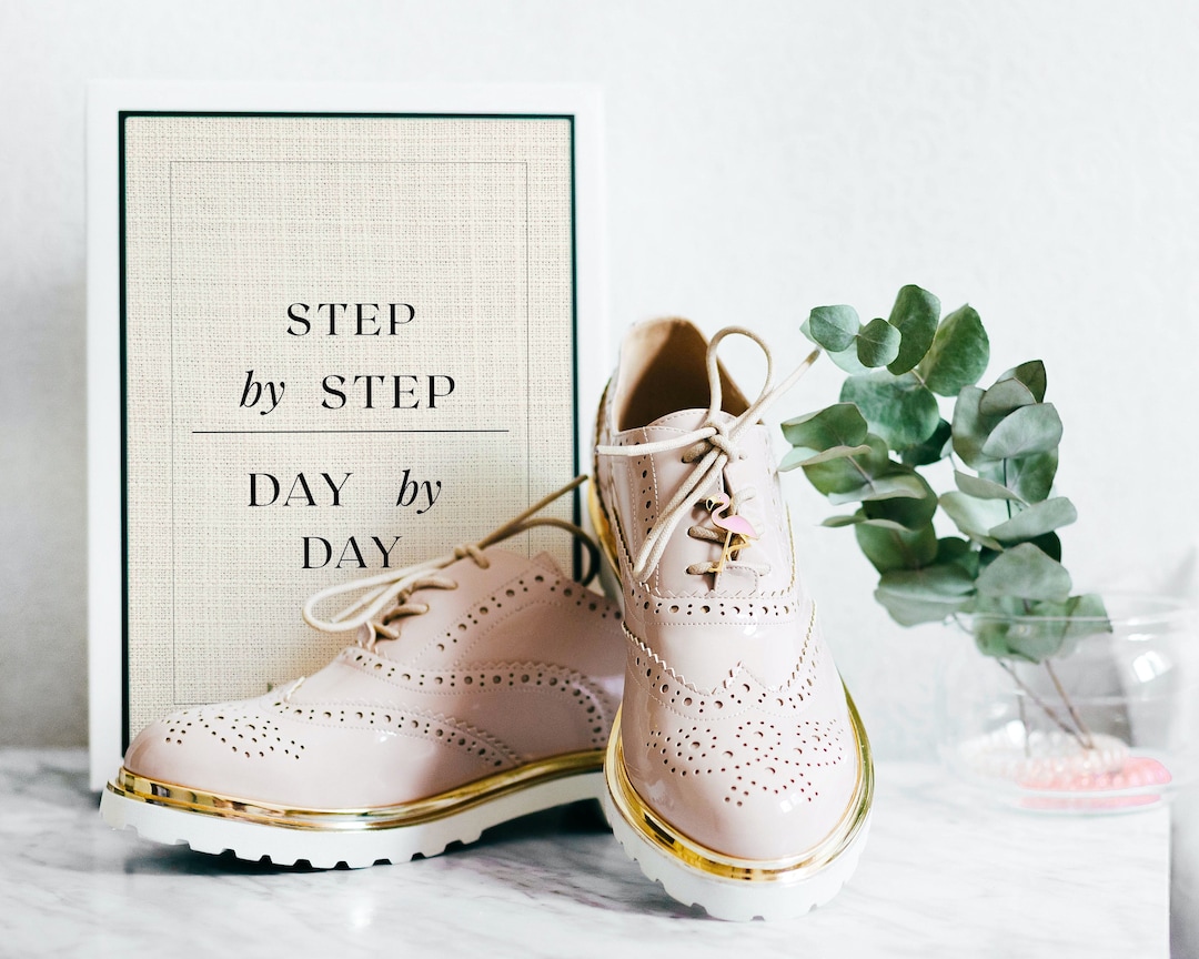 Step by Step Day by Day Quote, Printable Wall Art, Digital Download ...
