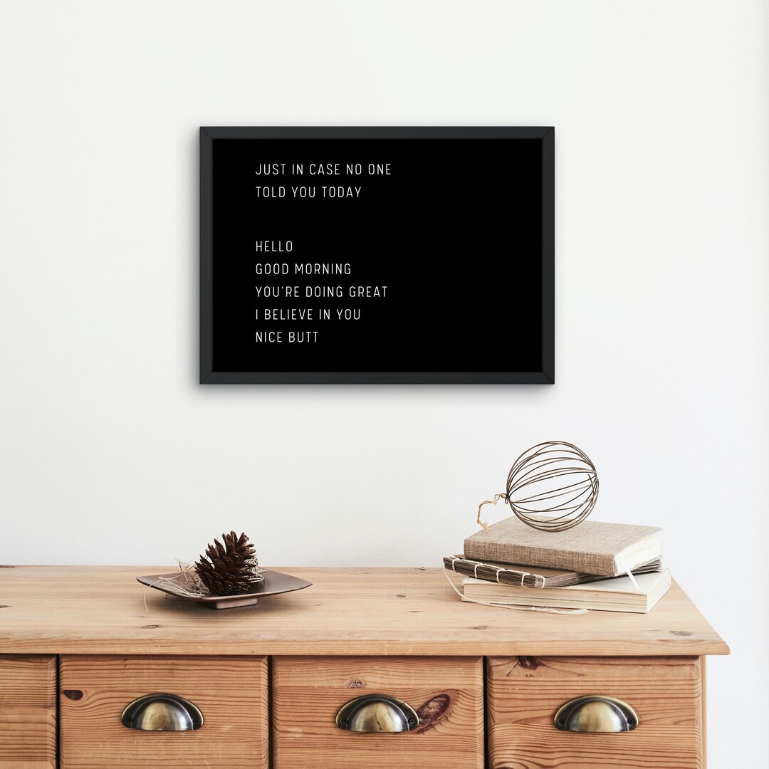 Just in Case No One Told You Today Quote, Printable Wall Art, Digital ...