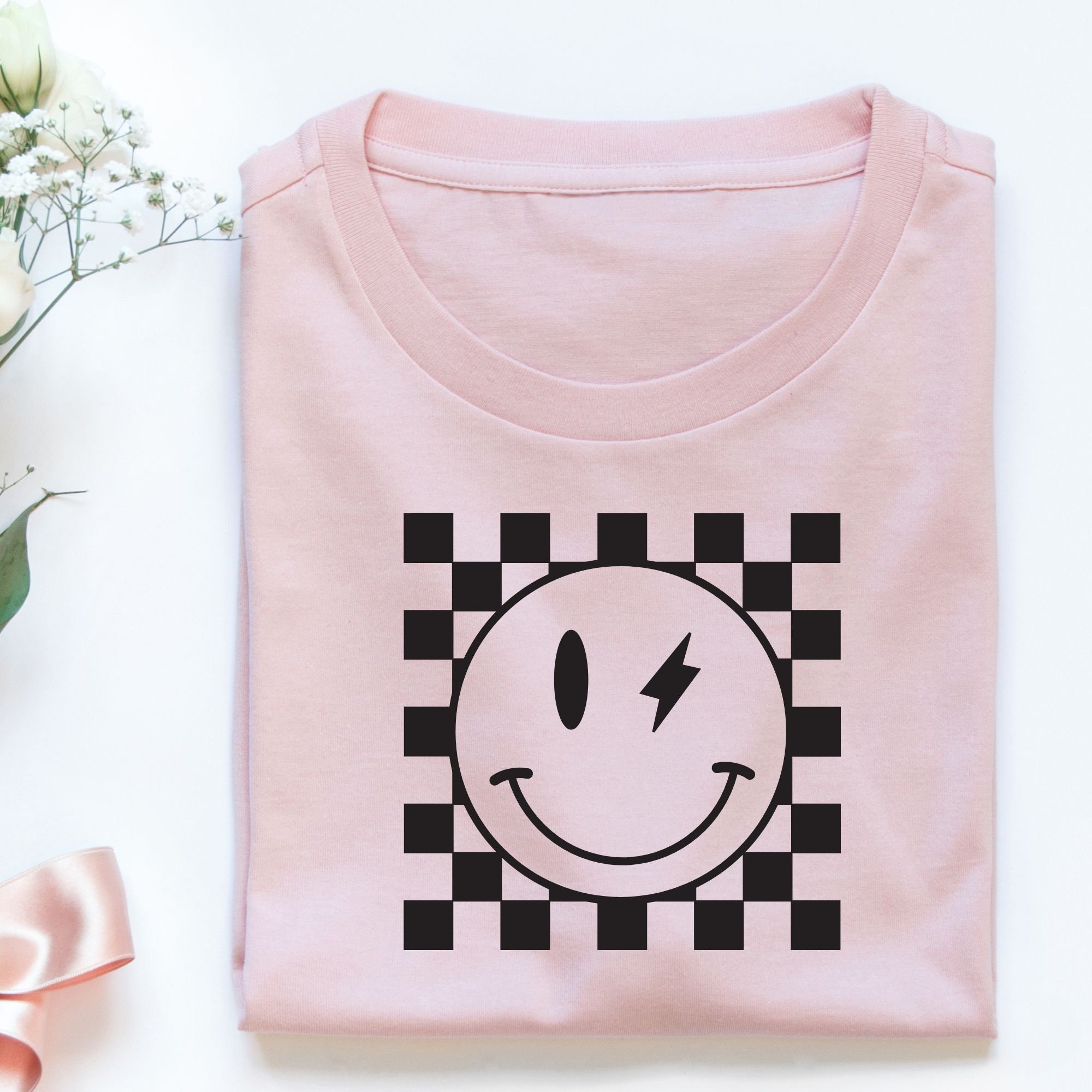 Retro Checkered Smiley PNG | Checkered Pattern PNG | Smiley Face PNG - Etsy