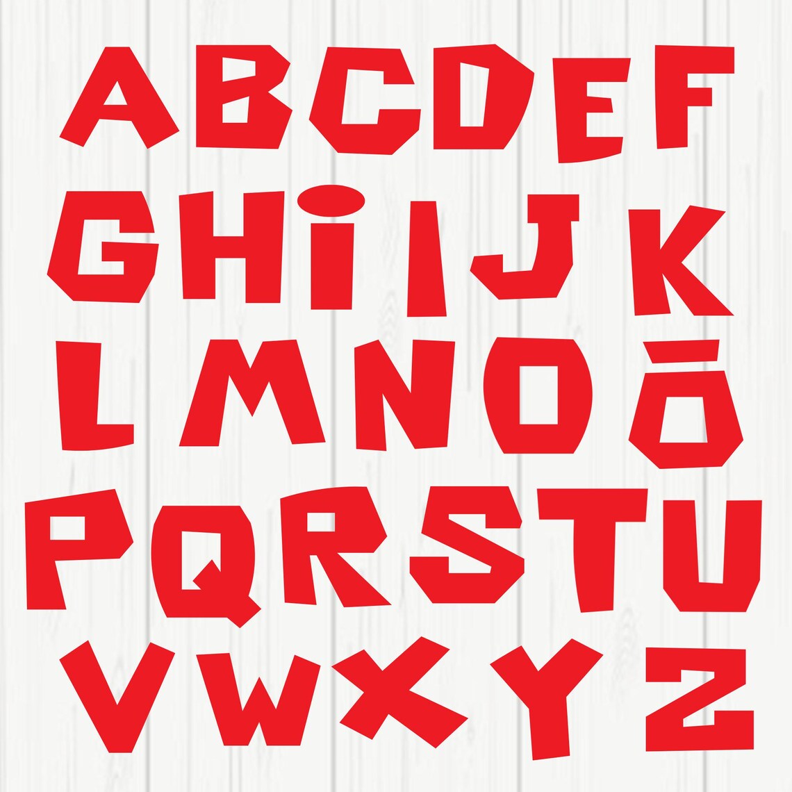 Roblox SVG PNG, Roblox Alphabet Svg Png, Roblox Font, Digital Download ...