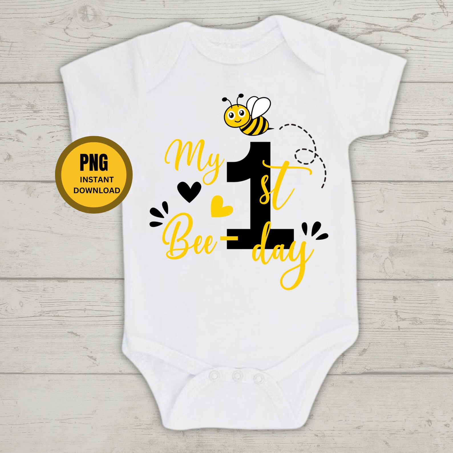 My First Bee Birthday PNG, 1st Birthday Png, Bee Birthday Png, Bee Day ...