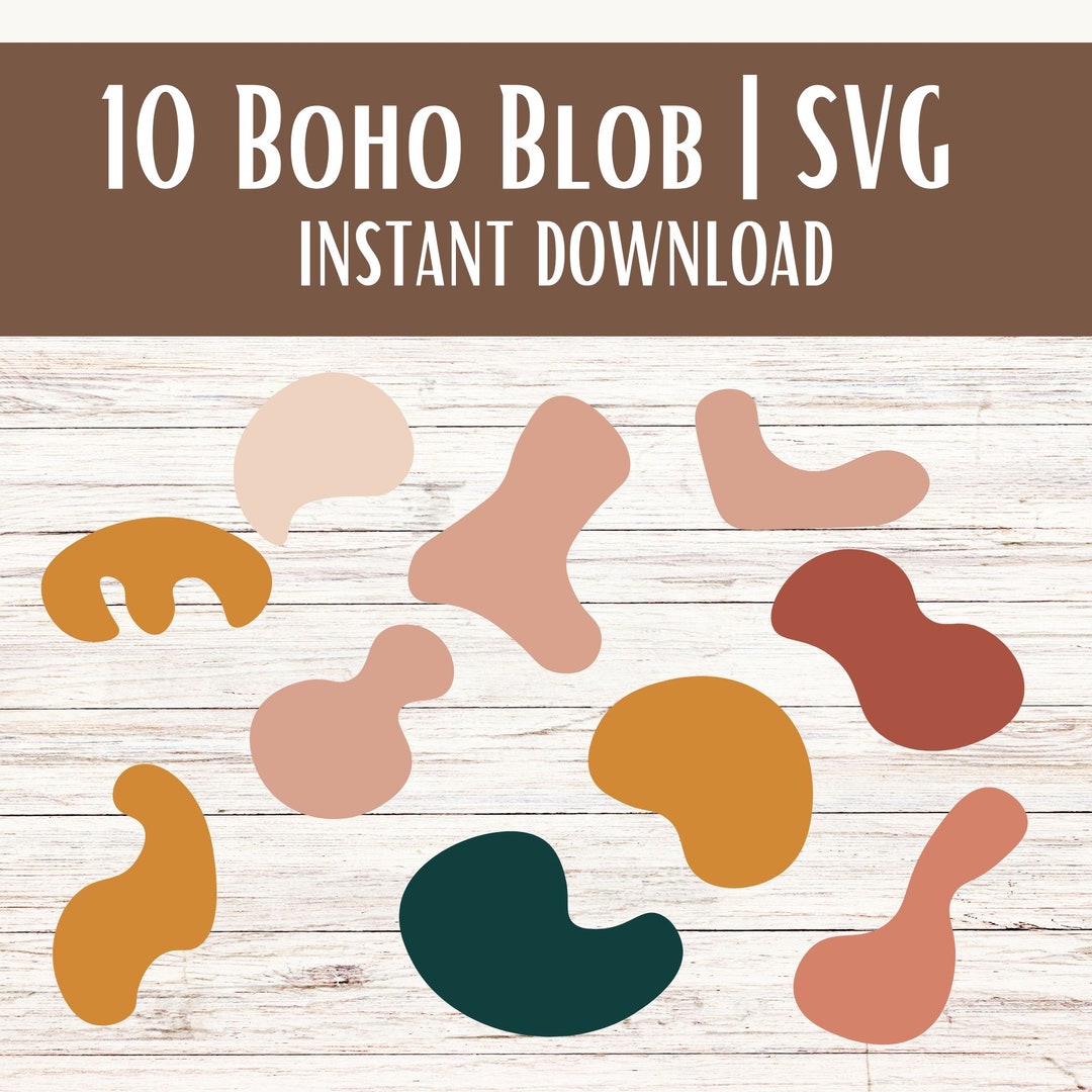 Boho Aesthetic Organic Textured SVG Files COMMERCIAL Use - Etsy