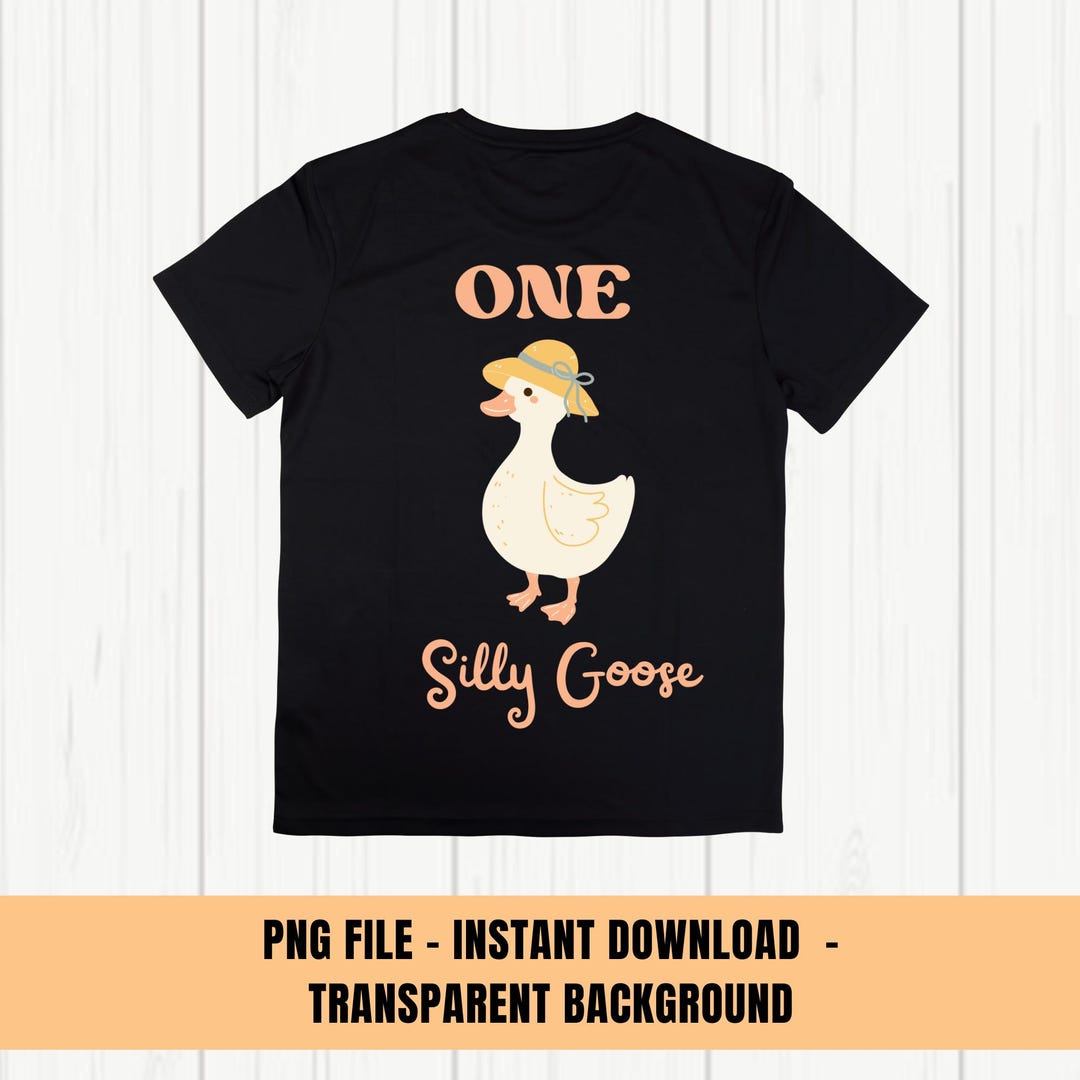 One Silly Goose PNG, Goose Baby Clipart, Goose Shower Invitation Clip ...