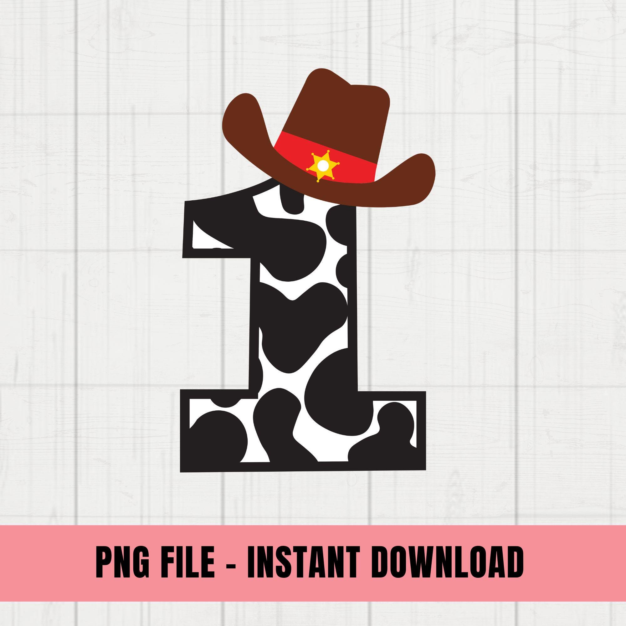 1st Birthday Cowboy PNG. Cowboy 1st Birthday PNG, Cowboy Hat Birthday ...