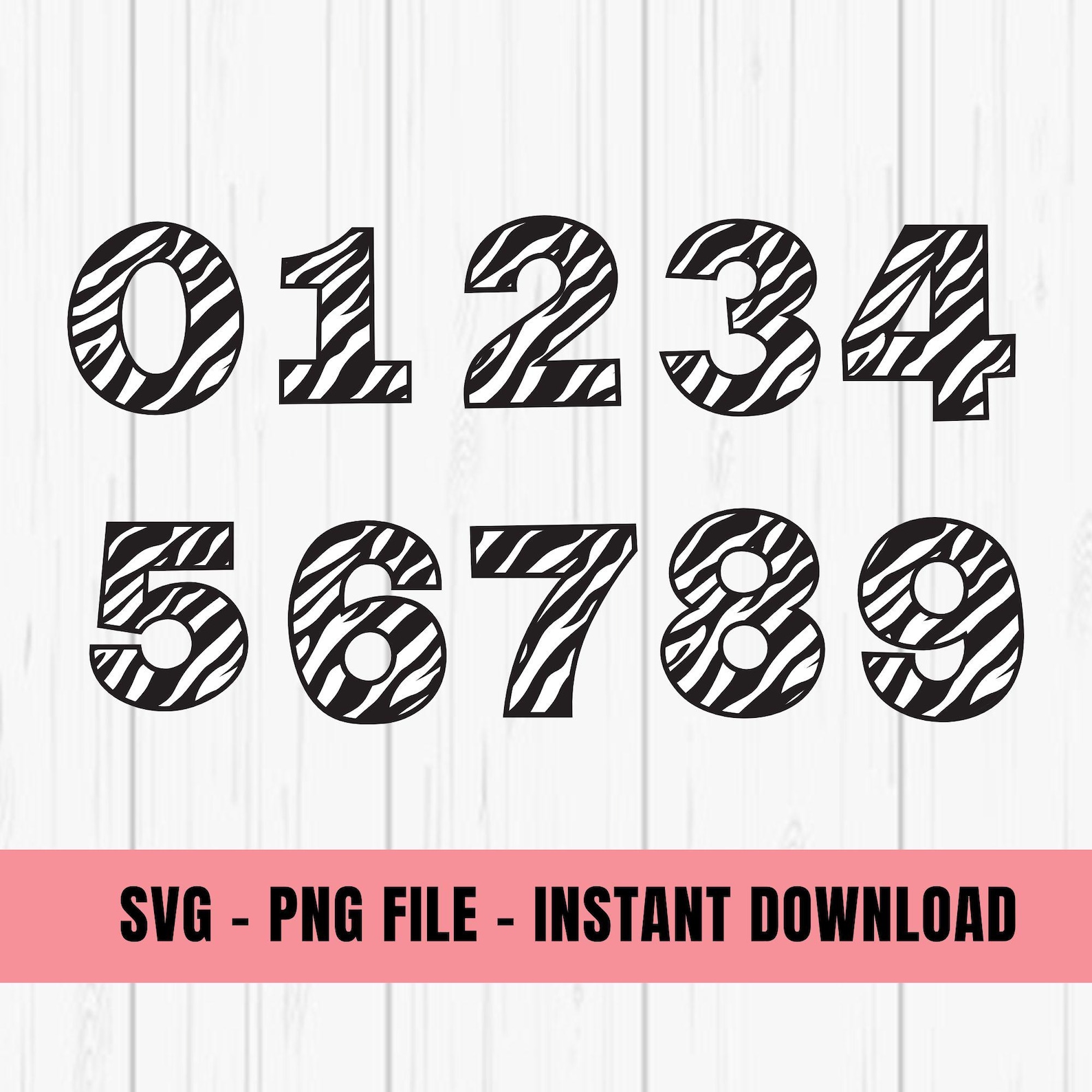 Zebra Number SVG, Zebra Number 0-9 PNG, Number SVG, Number 0-9 Png ...