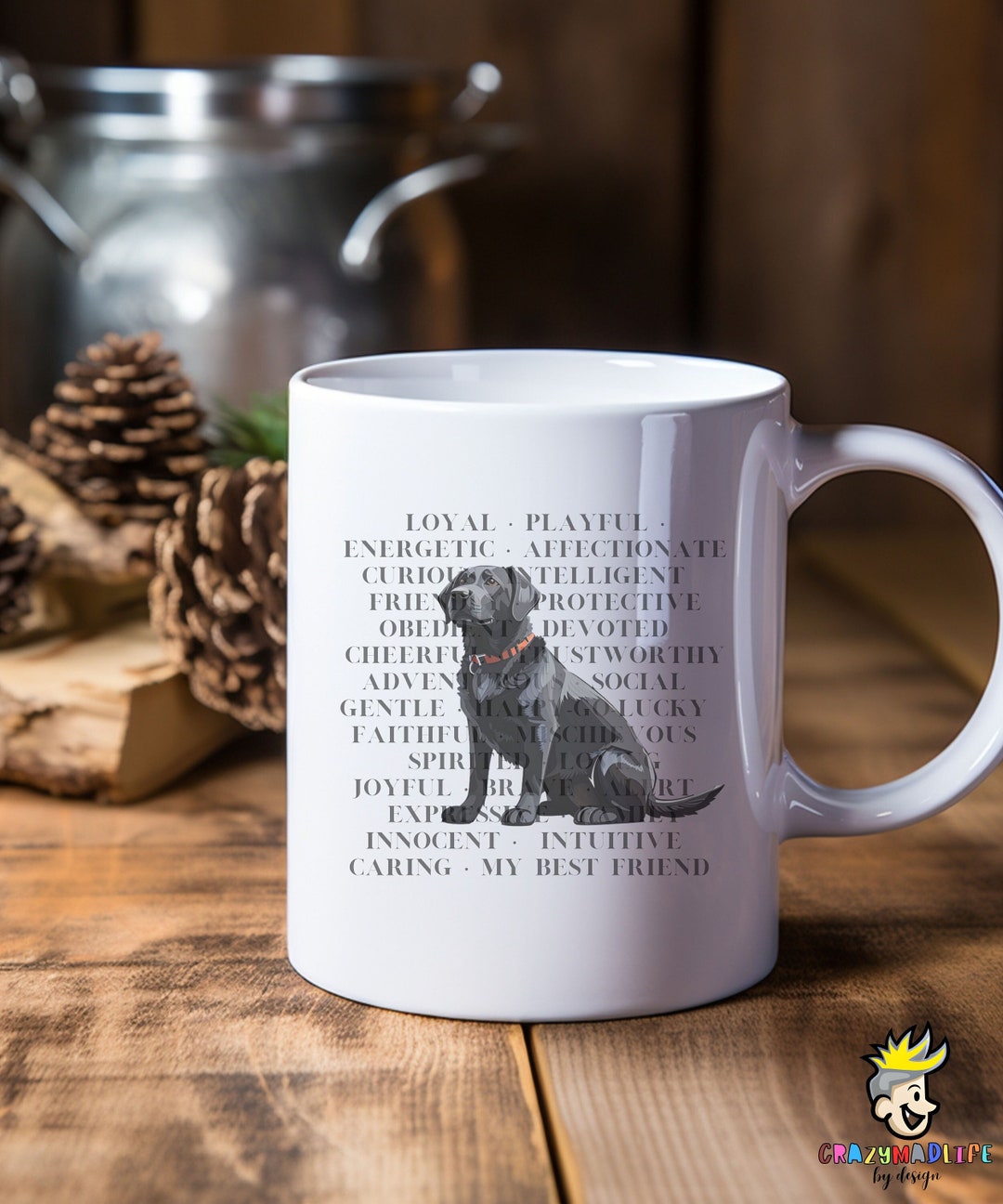 Black Labrador Gifts, Black Lab Mug, Black Lab Gift, Dog Dad Gift, Dog ...