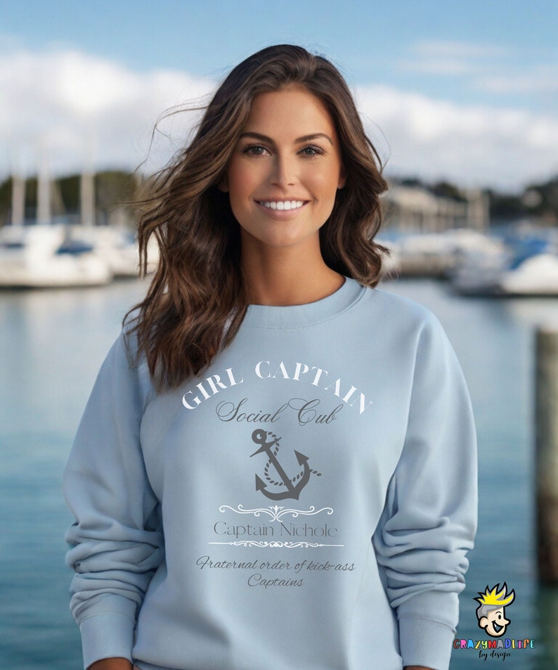 Personalized Nautical Gift for Women, Personalized Nautical Sweatshirt ...