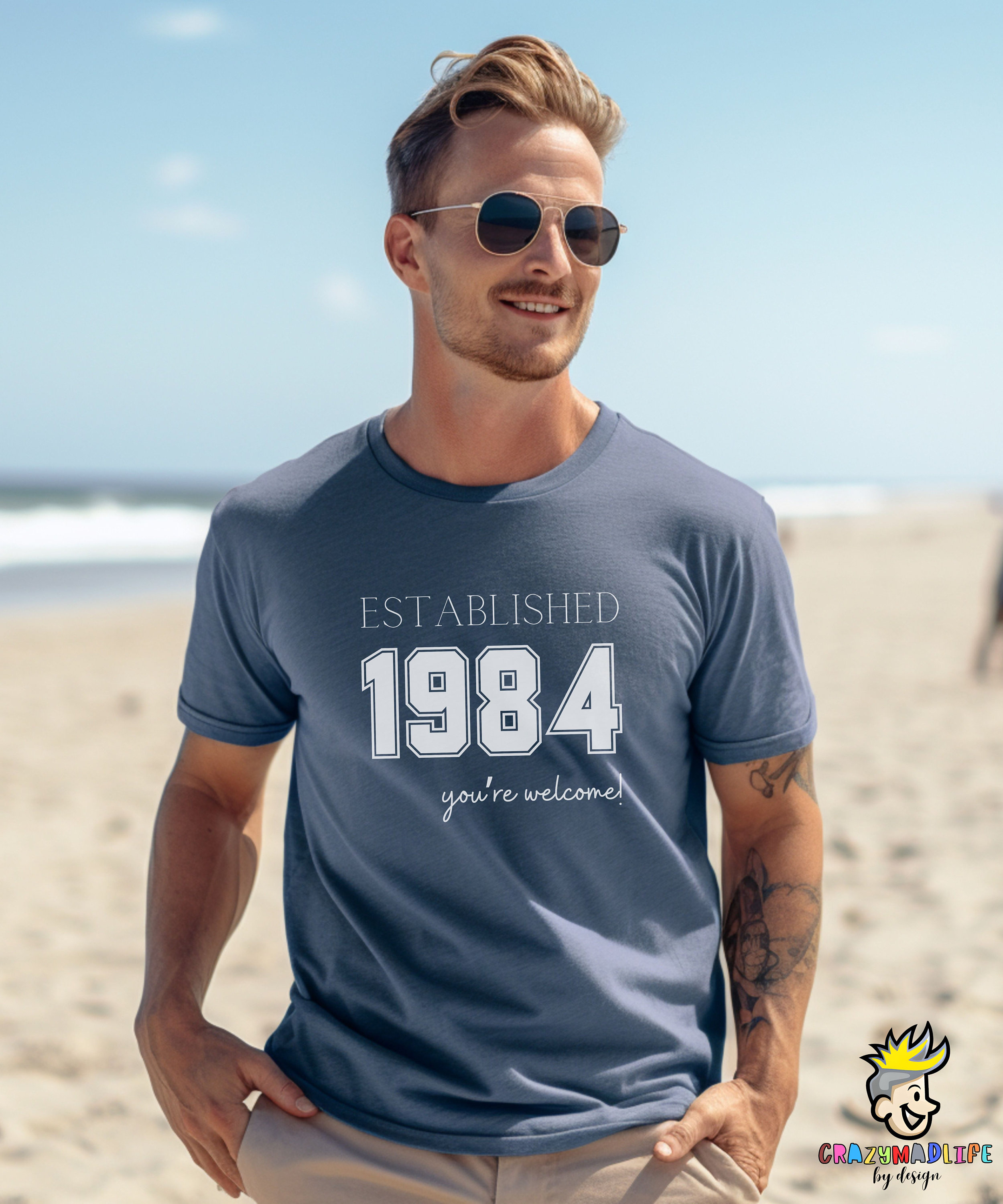 41st Birthday Comfort Colors T-shirt: Born in 1984 - Etsy