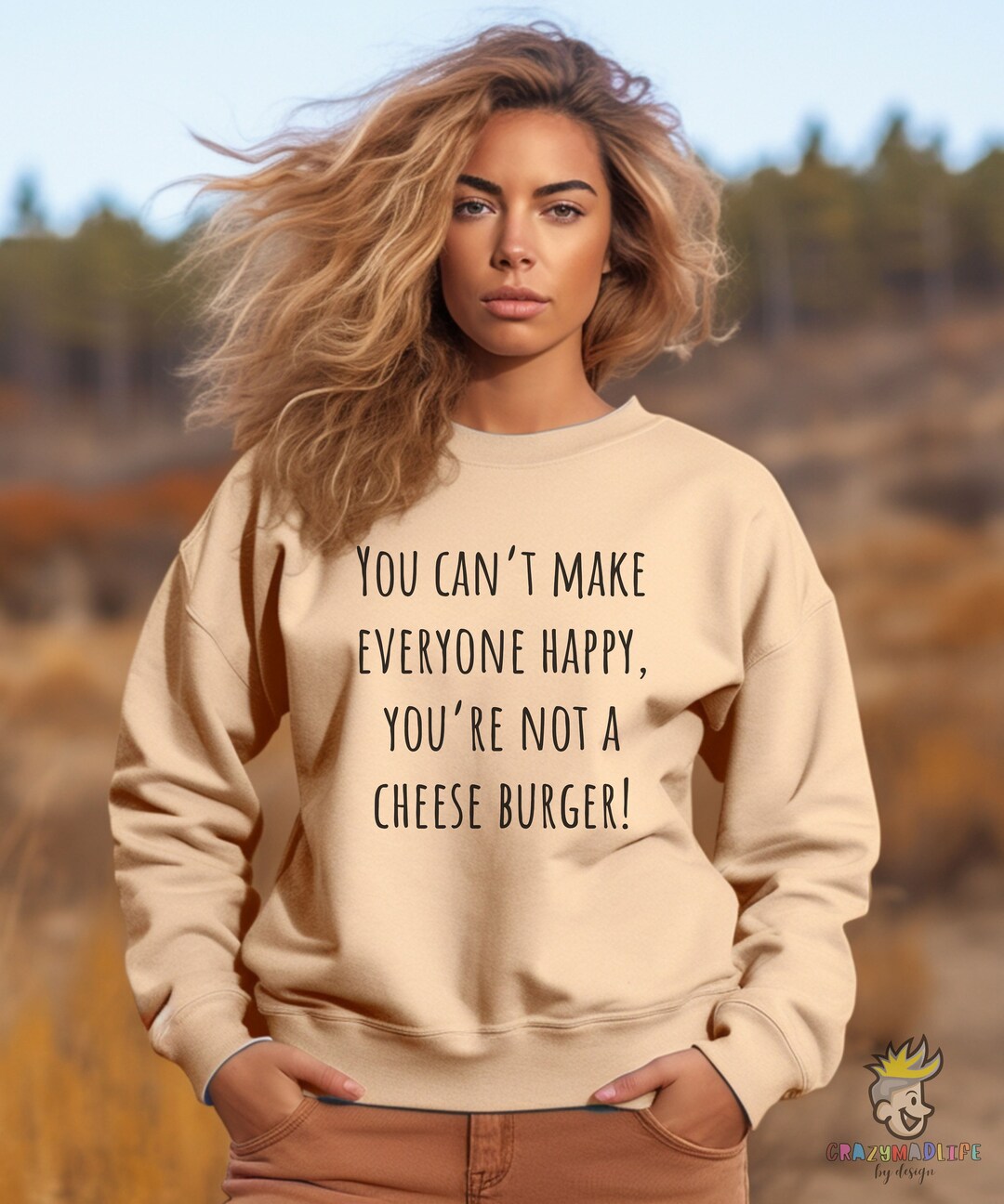Funny Cheeseburger Quote Sweatshirt, Food Lover Gift - Etsy