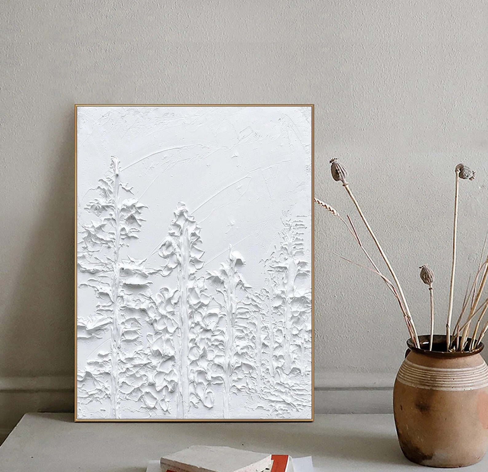 White 3d Textured Art White Textured Painting White Textured Wall Art ...
