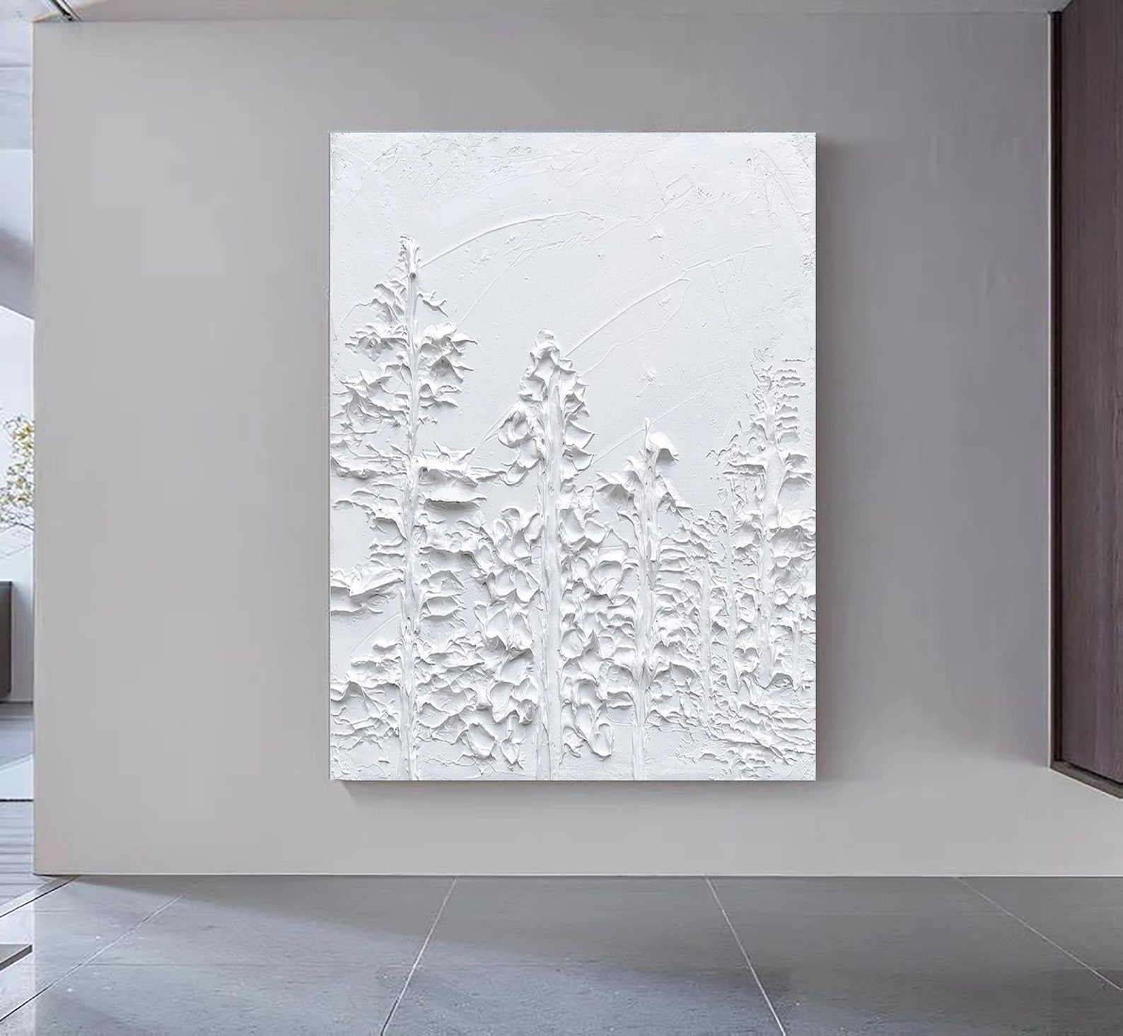 White 3d Textured Art White Textured Painting White Textured Wall Art ...
