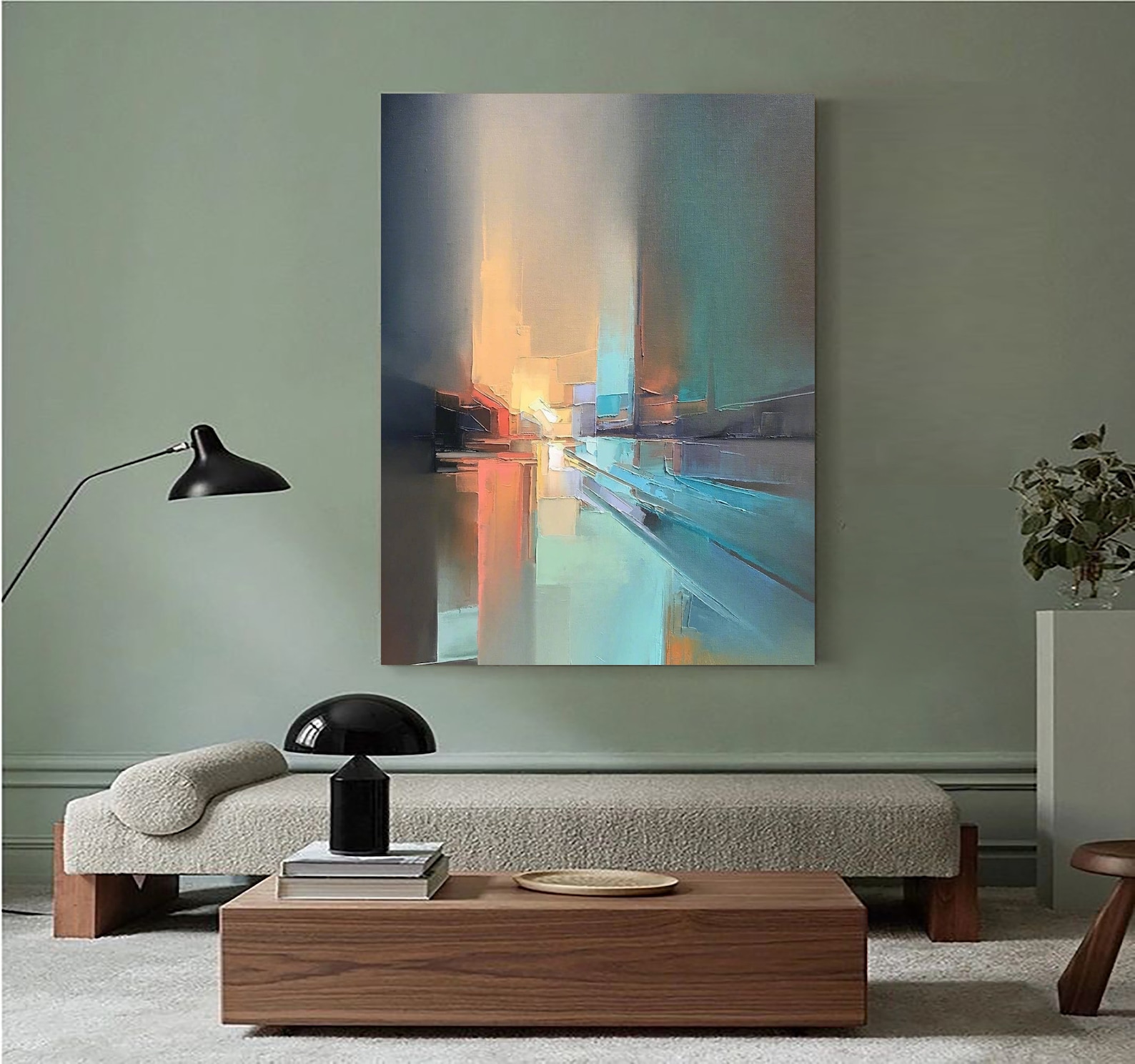 Large Color Abstract Painting on Canvas Textured Wall Art Contemporary ...