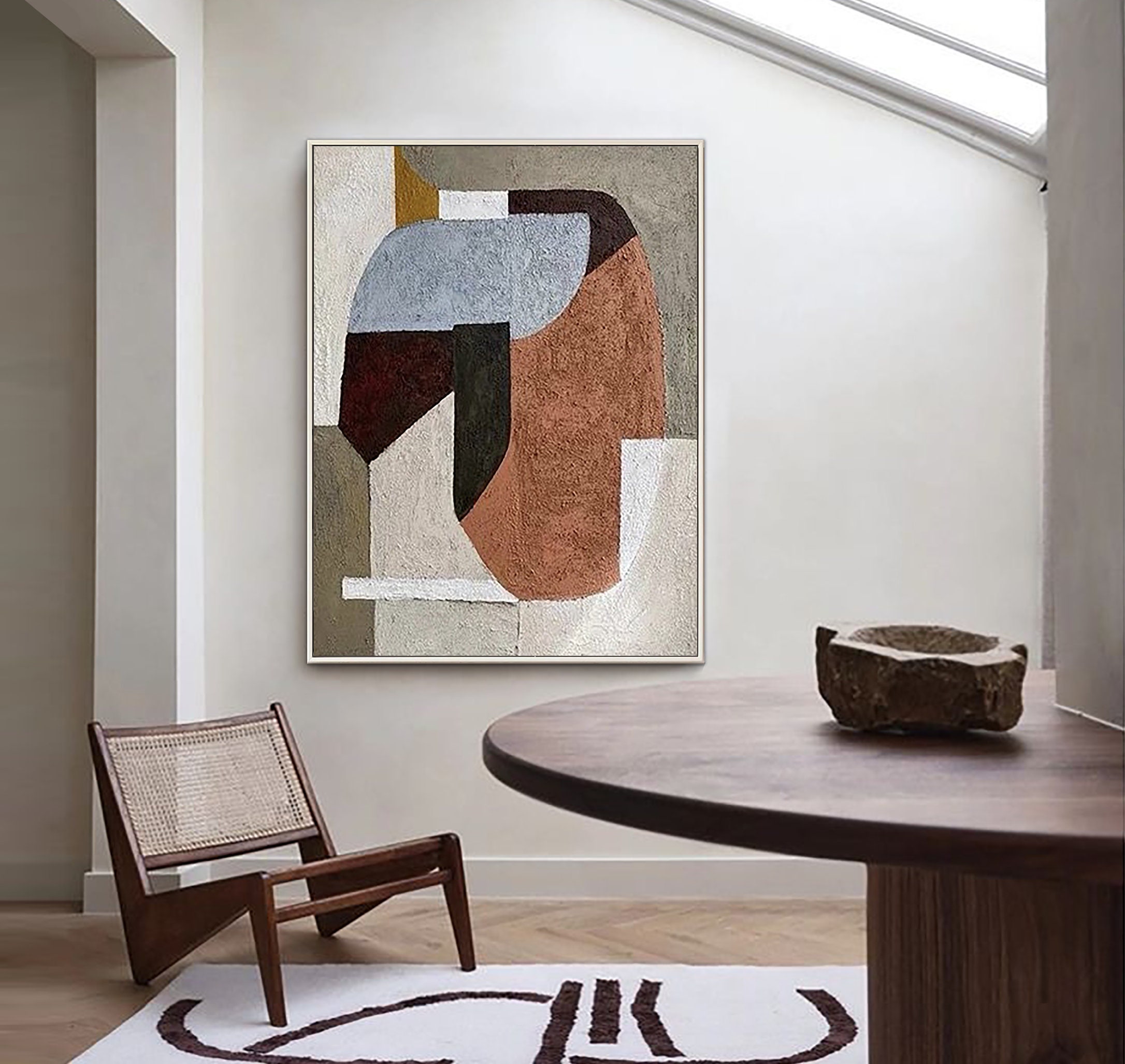 Large Neutral Color Textured Painting Neutral Wabi Sabi Wall - Etsy UK