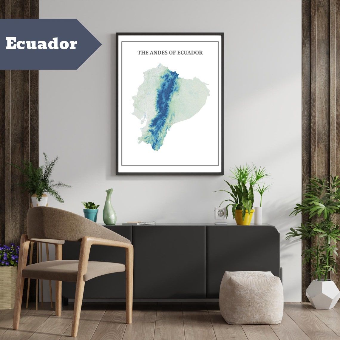 Ecuador Map, Relief Map, the Andes of Ecuador, Printable Ecuador Map ...
