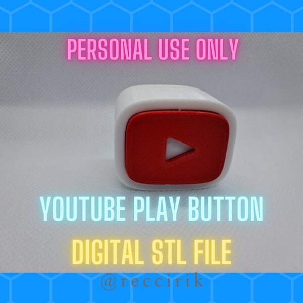 Youtube Play Button - Etsy