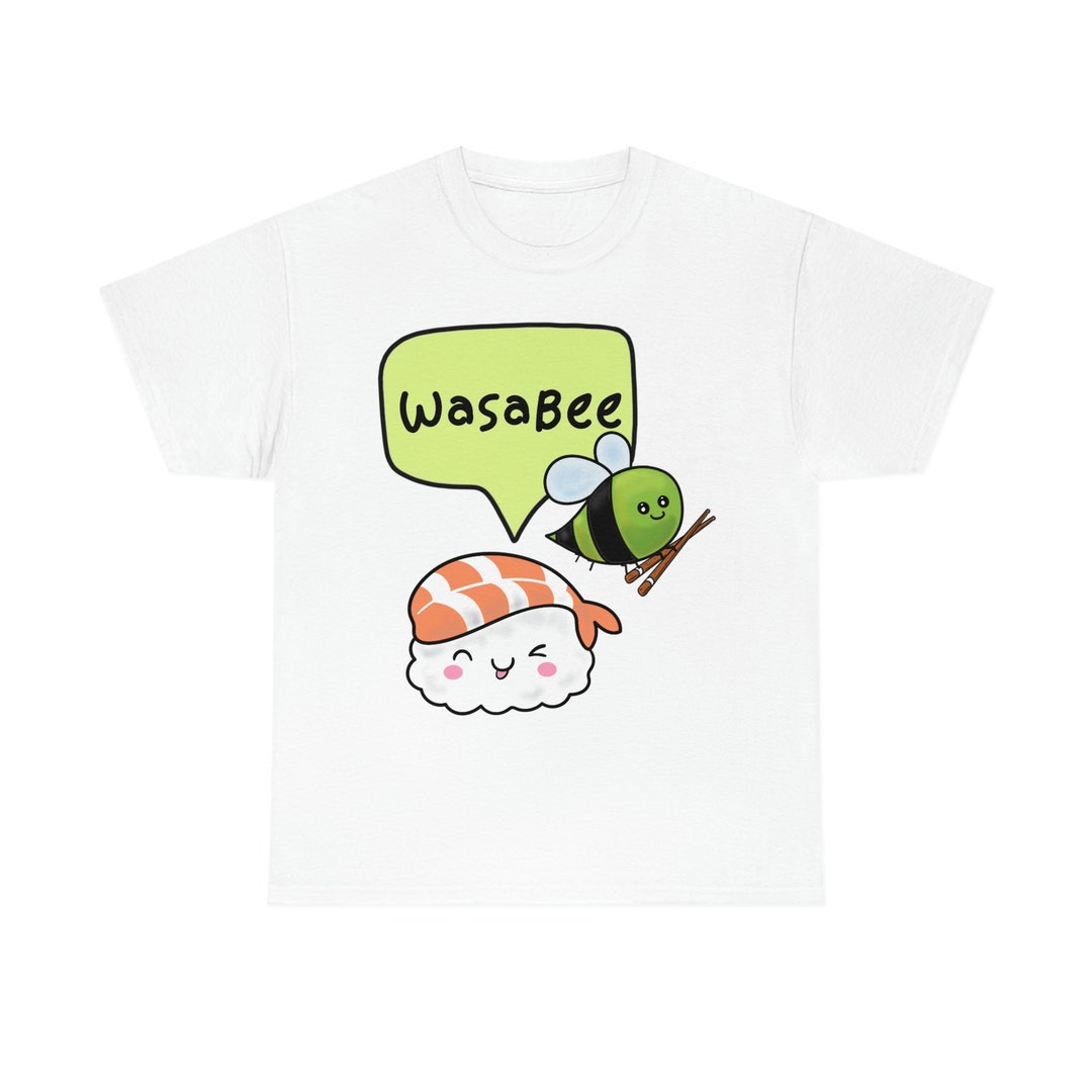 WASABEE Cute Kawaii Sushi and Green Wasabi Bee Unisex - Etsy UK