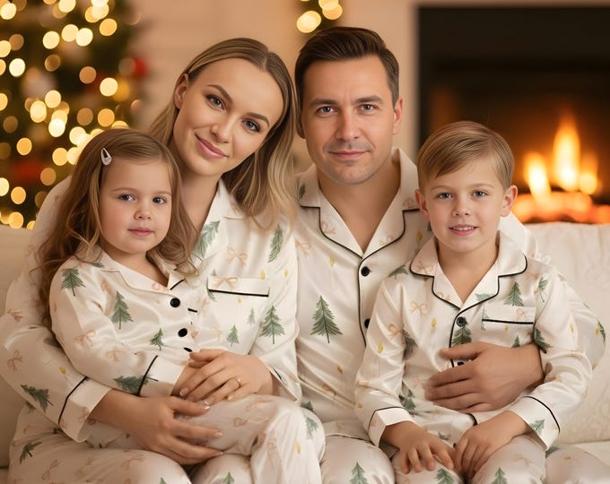 Matching Christmas Pyjamas, Christmas Pjs, Family Pajamas, Couples ...