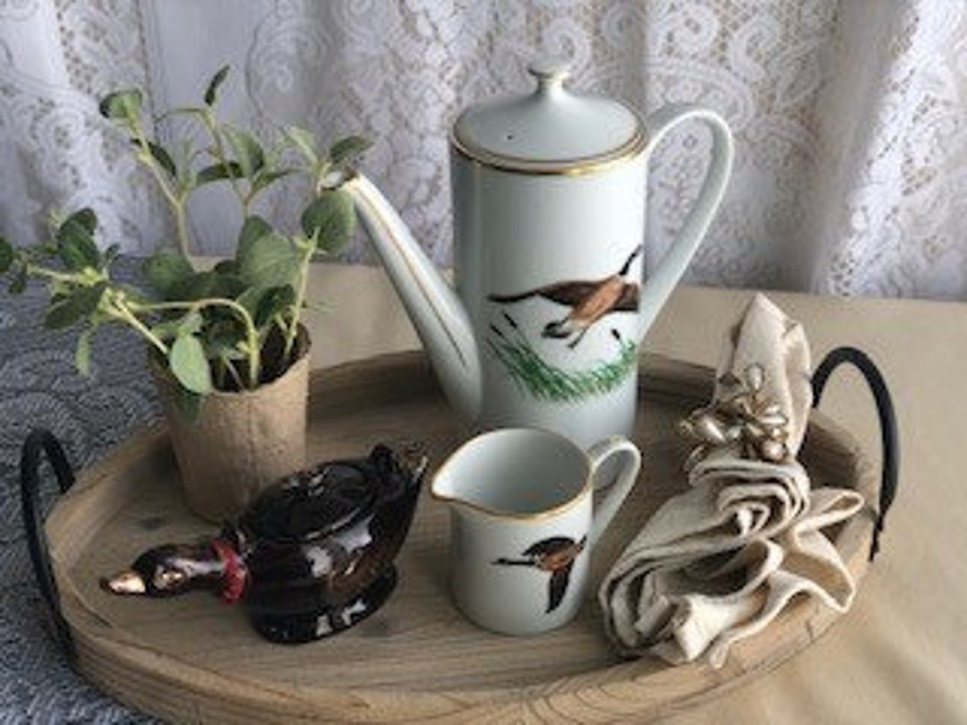 Vintage 1950 Japan Redware Duck Sugar Bowl With Tea/coffee Pot - Etsy
