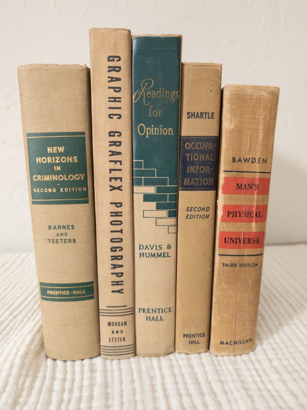 1950s Vintage Textbooks - Science Books, Criminology, Photography - Etsy