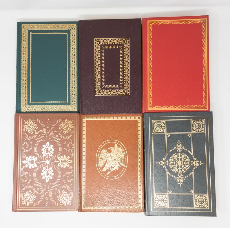 Gilded Gold Vintage Book Bundle set of 5 Book Shelf Decor, Gold Books ...