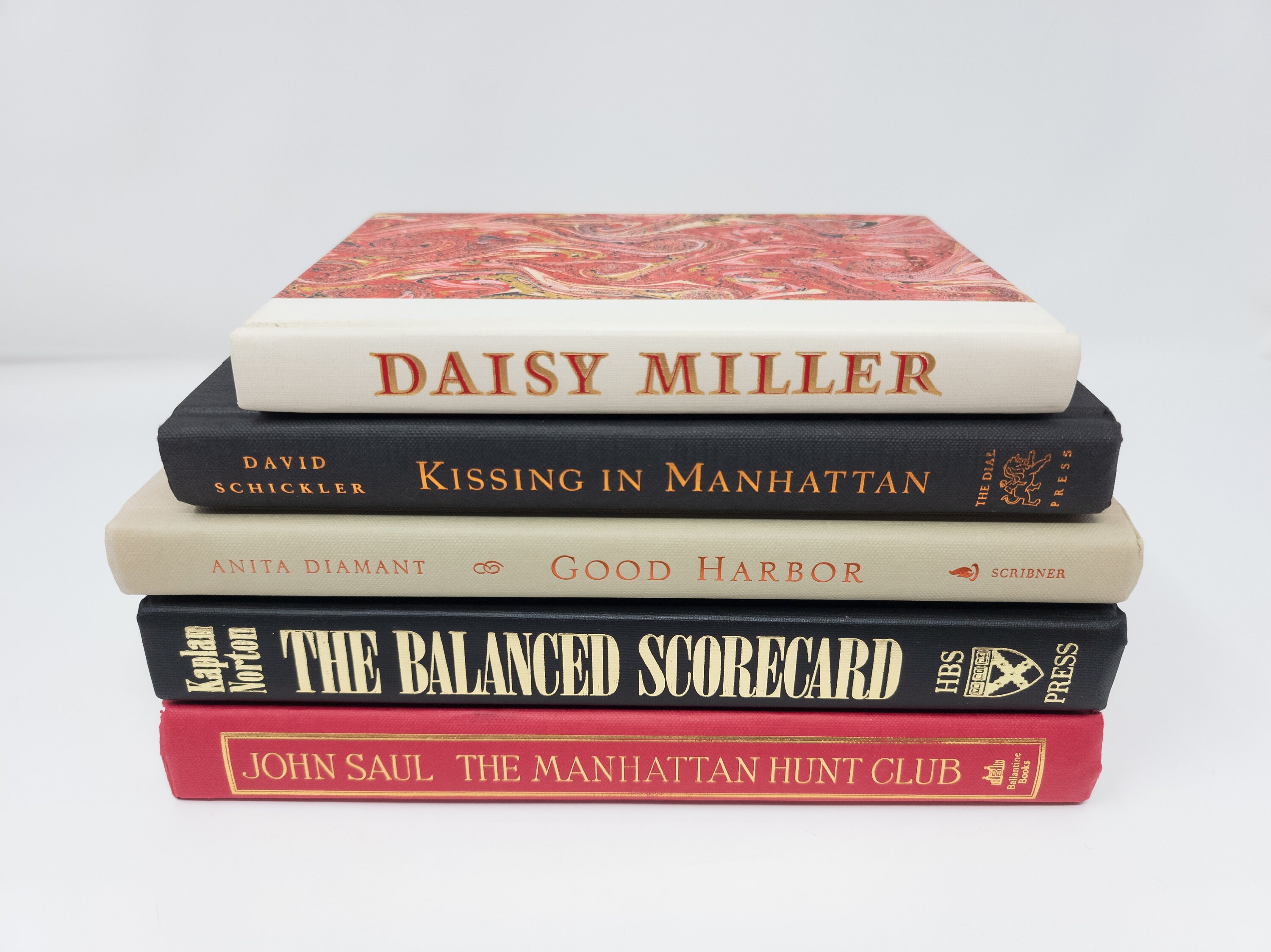 Red and Black Books set of 5 Hardcover Black Books, Black Bookshelf ...