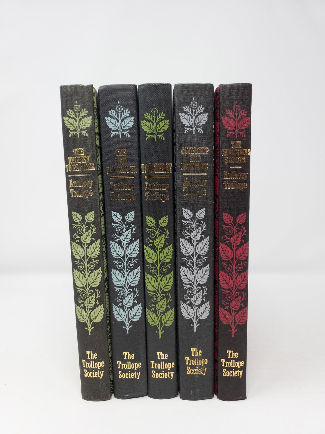 Anthony Trollope Vintage Book Bundle (set of 5)- Colorful Books, Floral ...