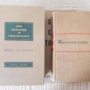 1950s Vintage Textbooks - Science Books, Criminology, Photography - Etsy