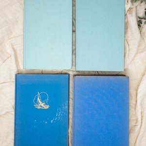 Light Blue Book Bundle set of 8 Book Shelf Decor, Unique Shelf Decor ...