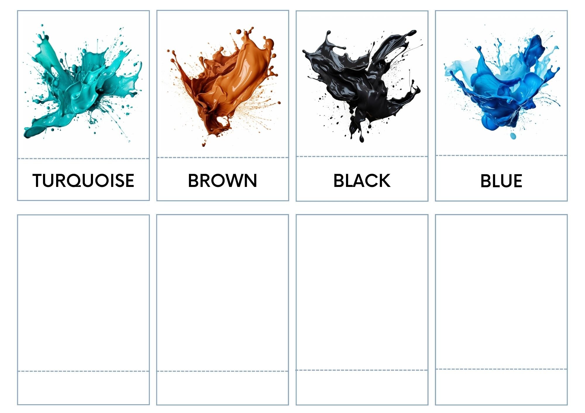 Printable Palette: A Baby's First Color Learning Guide - Etsy