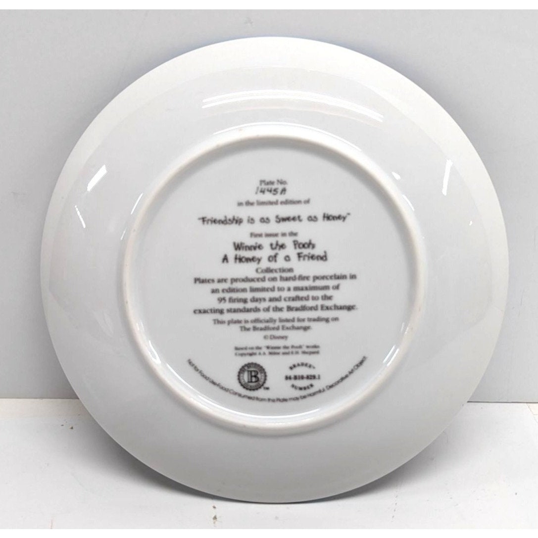 Winnie the Pooh Plate Bradford Exchange Honey of A Friend Collection - Etsy