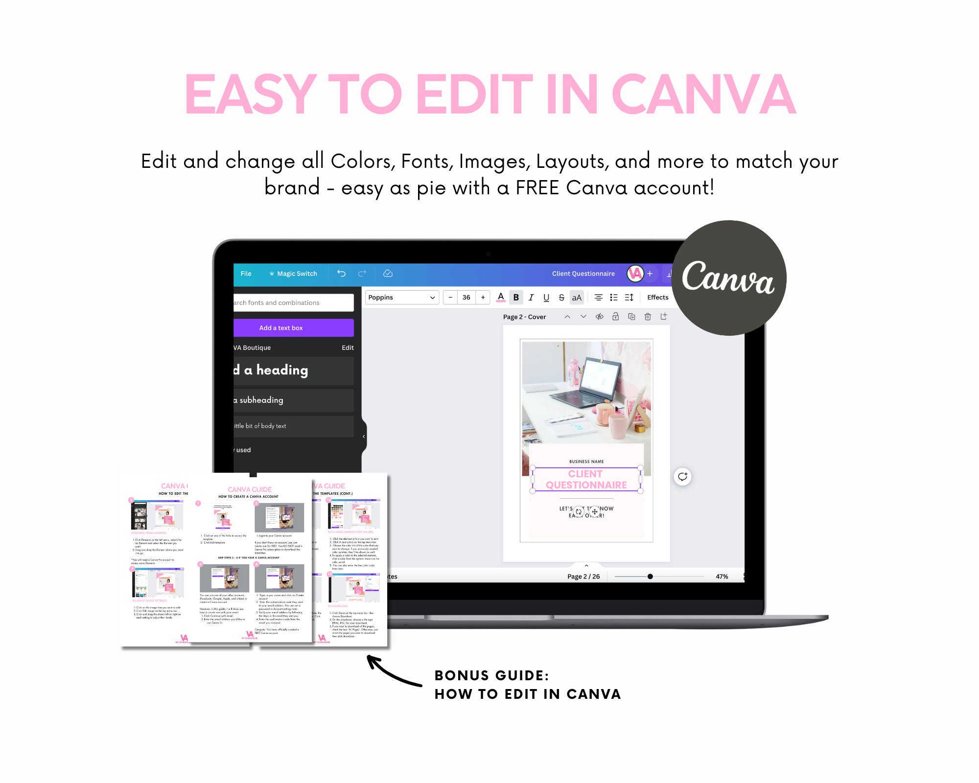 Project Proposal Template Project Management Canva - Etsy