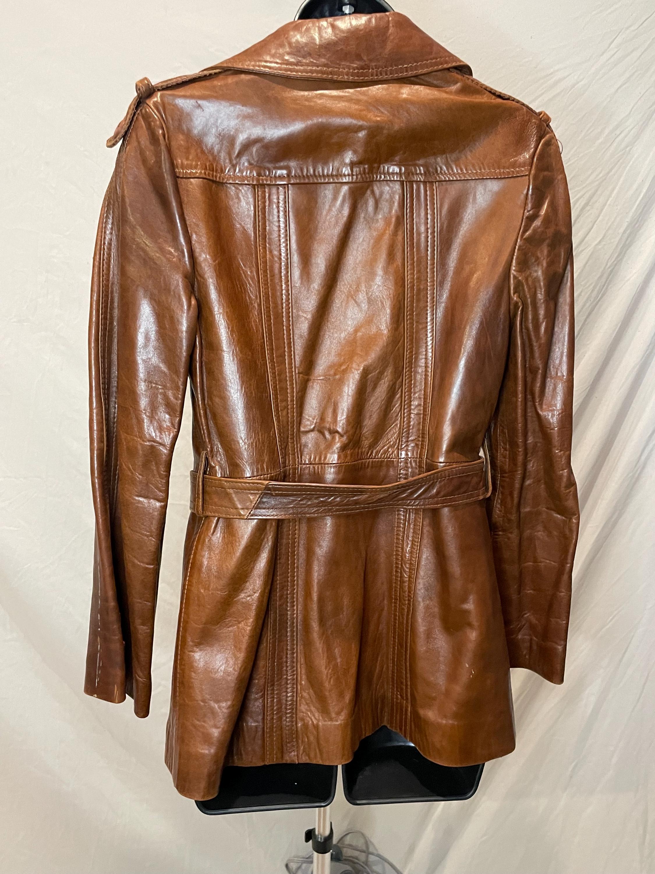 Vintage Napa Y Ante Skin Gear Brown Leather Jacket Size 8 - Etsy