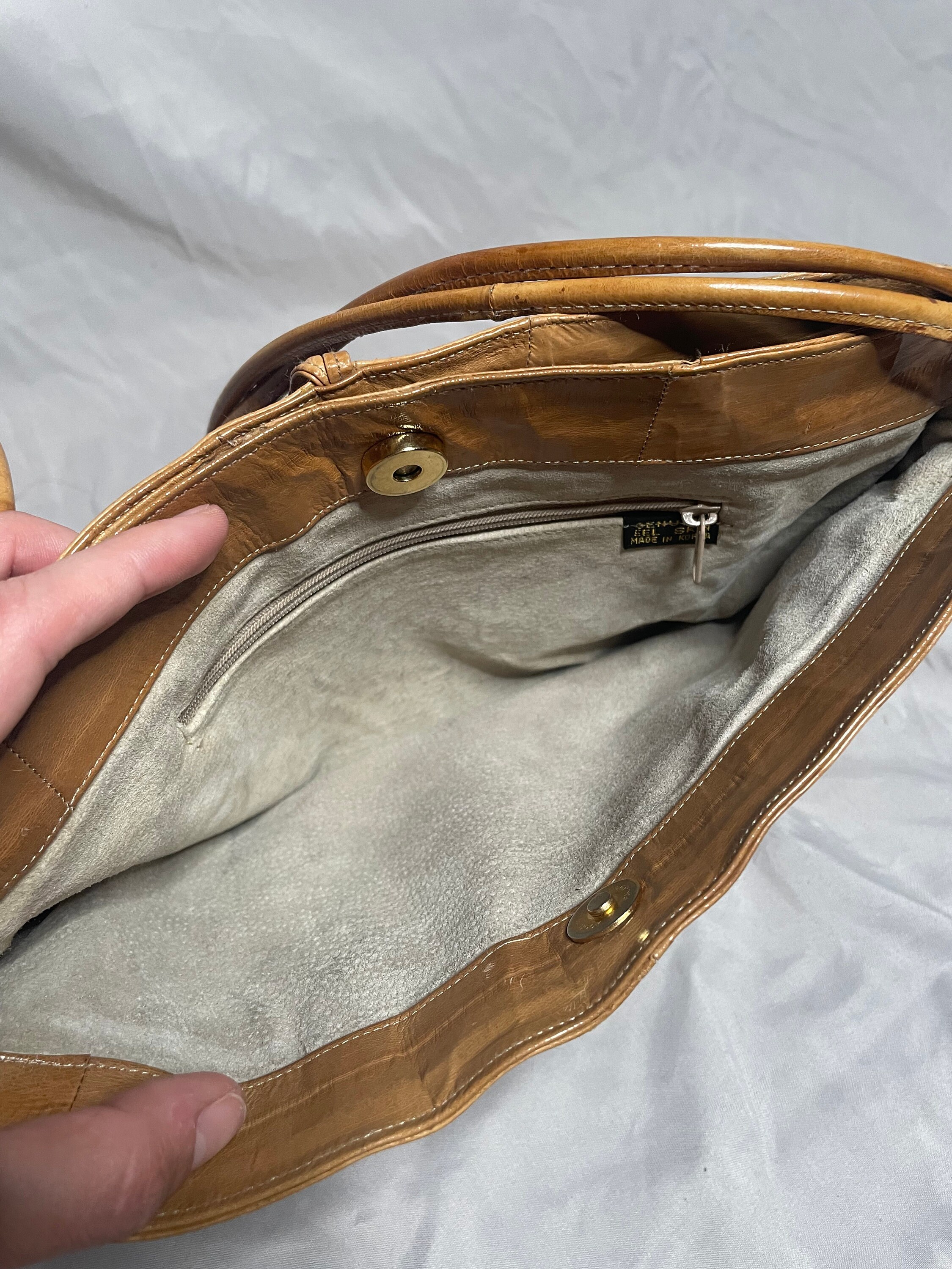Vintage 1980s Genuine Eel Skin Purse - Etsy