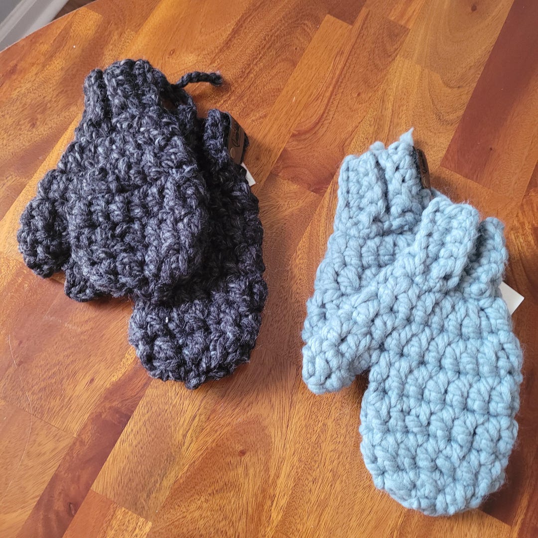 Childrens Girl or Boy Chunky Mittens, Ultra Soft Hand Gloves, Fall ...